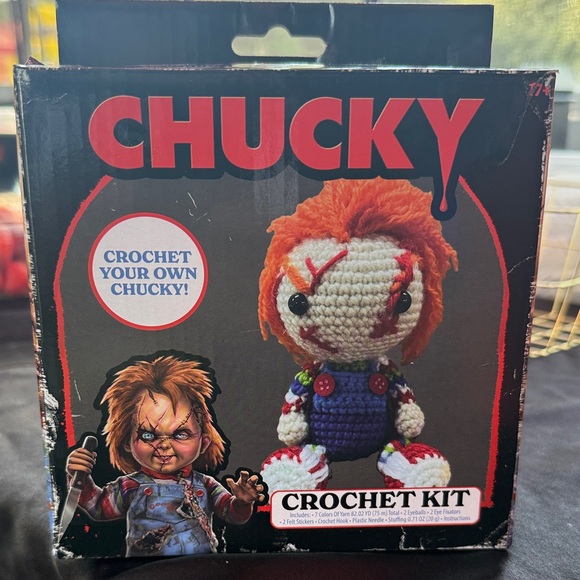 Universal Studio | Toys | Chucky Crochet Kit Red Blue White | Poshmark